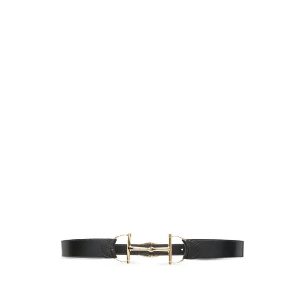 Gucci Horsebit Detail Belt - Black