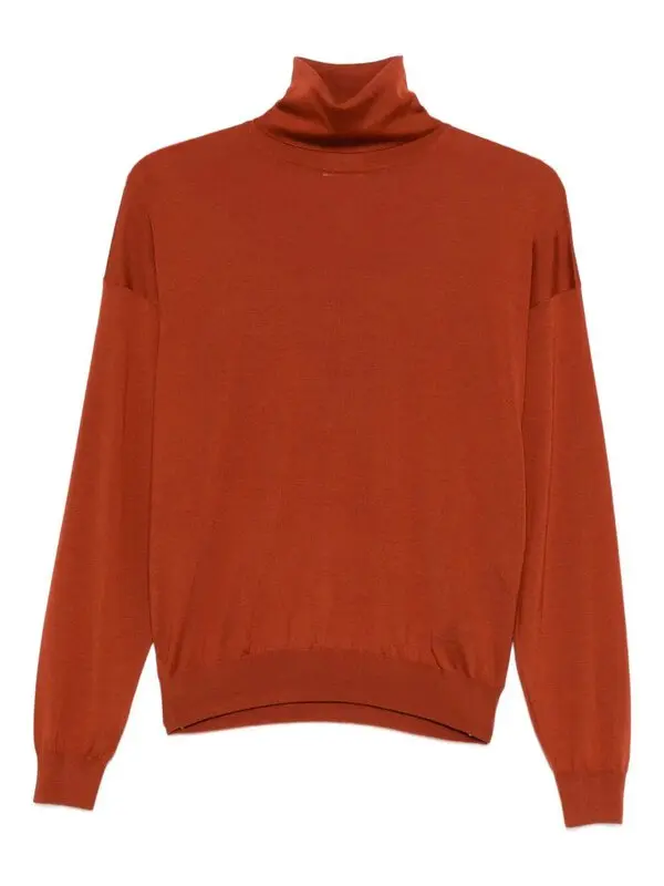Saint Laurent Wool Roll-neck Sweater - Red