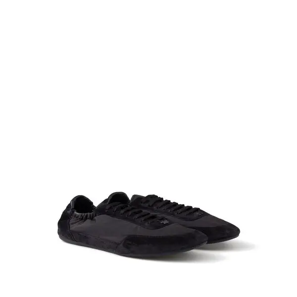 Prada Low-top Trainers With Lace-up Fastening - Black