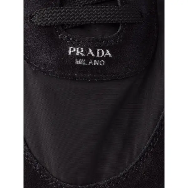 Prada Low-top Trainers With Lace-up Fastening - Black