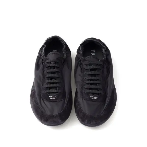 Prada Low-top Trainers With Lace-up Fastening - Black