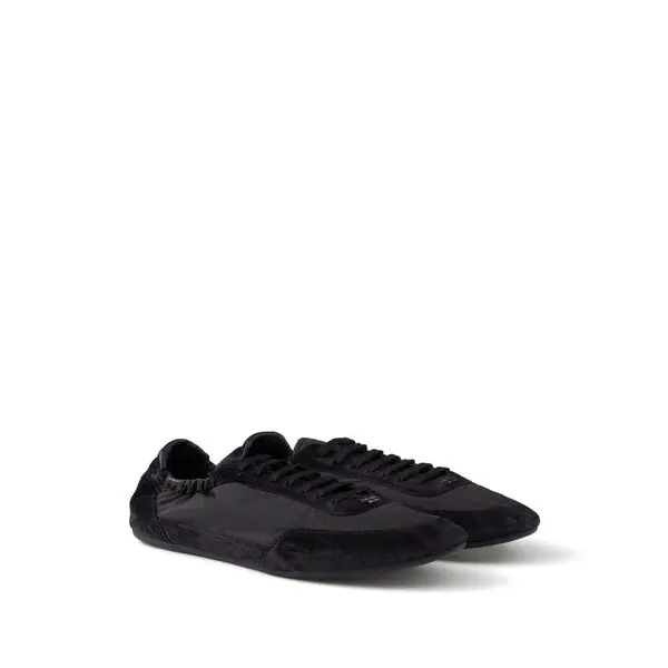 Prada Low-top Trainers With Lace-up Fastening - Black