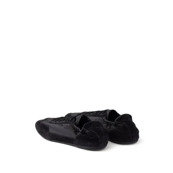 Prada Low-top Trainers With Lace-up Fastening - Black