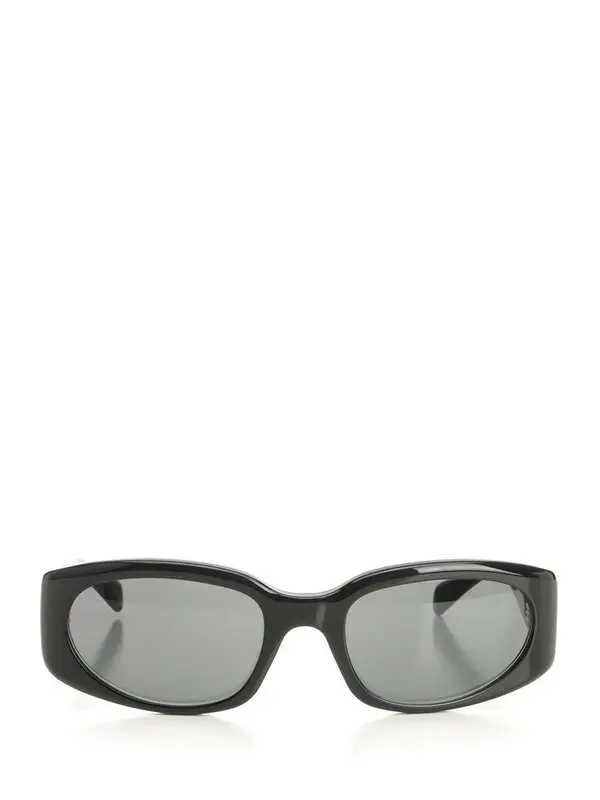 Celine Acetate Rectangular Sunglasses With Triomphe Signature - Black