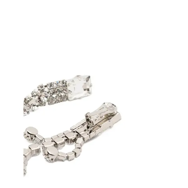 Alessandra Rich Crystal Embellishment Drop Earrings