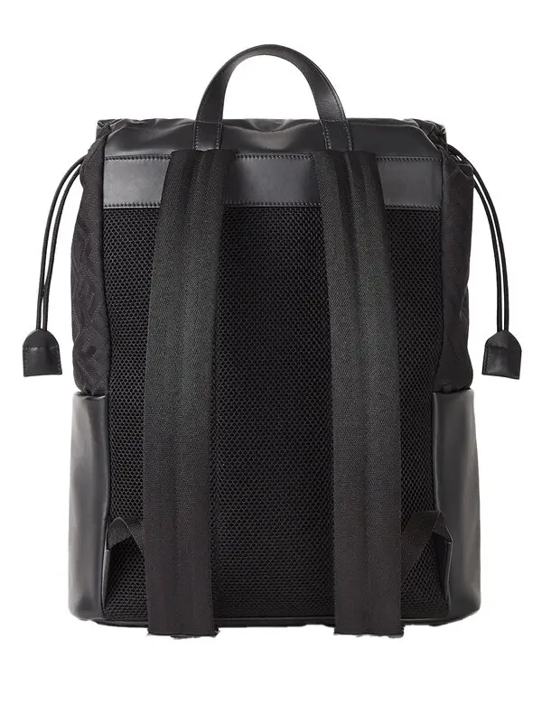 Fendi Baguette Backpack Ff Monogram - Black