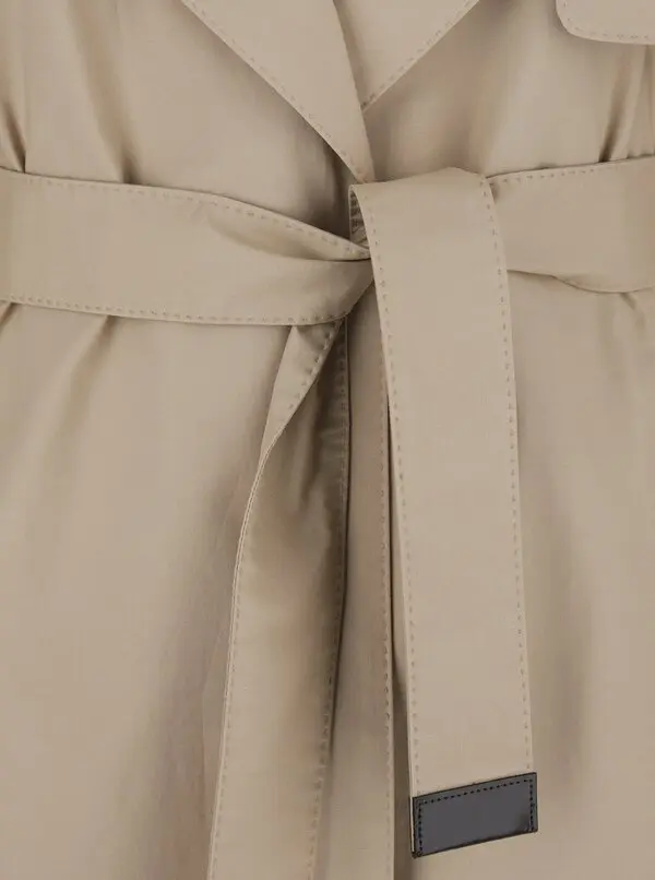 Max Mara Double-breasted Cotton Blend Trench Coat - Multicolor