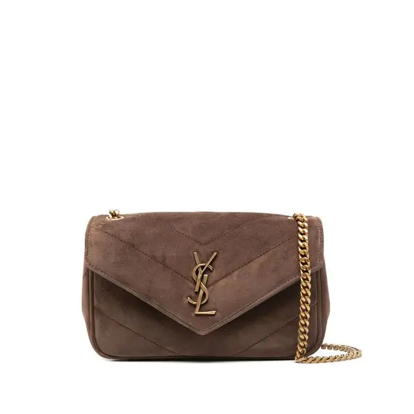 Saint Laurent Chevron Patterned Shoulder Bag