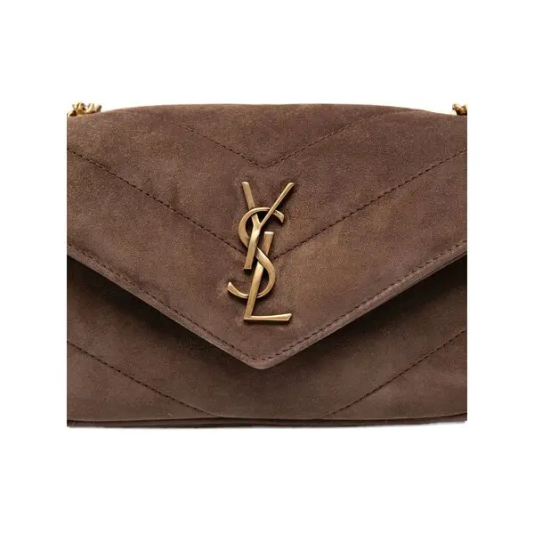 Saint Laurent Chevron Patterned Shoulder Bag