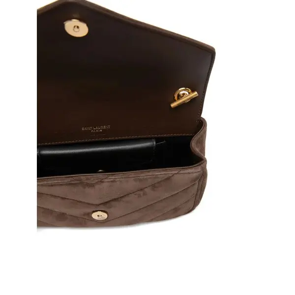 Saint Laurent Chevron Patterned Shoulder Bag