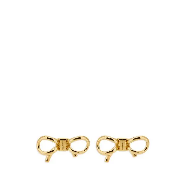 FERRAGAMO Tone Bow Earrings - Gold