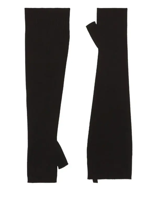 Dolce & Gabbana Rib Knit Gloves - Black