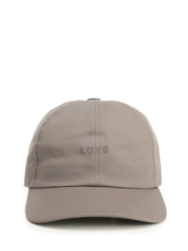 Rick Owens Baseball Cap With Embroidered Lettering - Gray