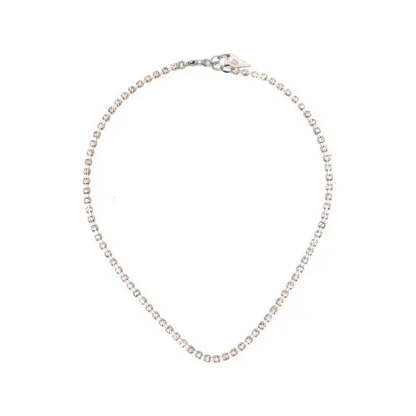 FORTE_FORTE Tone And Peach Stone Necklace - Silver