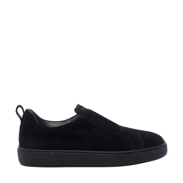 Santoni Victory Suede Slip-on Sneakers - Blue