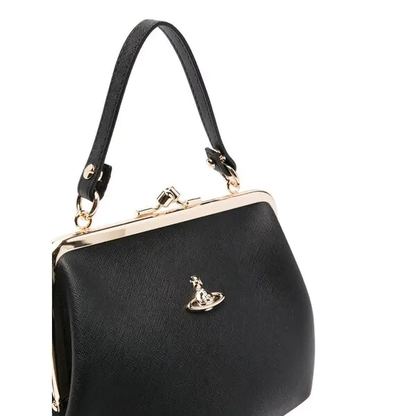 VIVIENNE WESTWOOD Metallic Logo Plaque Clutch Bag
