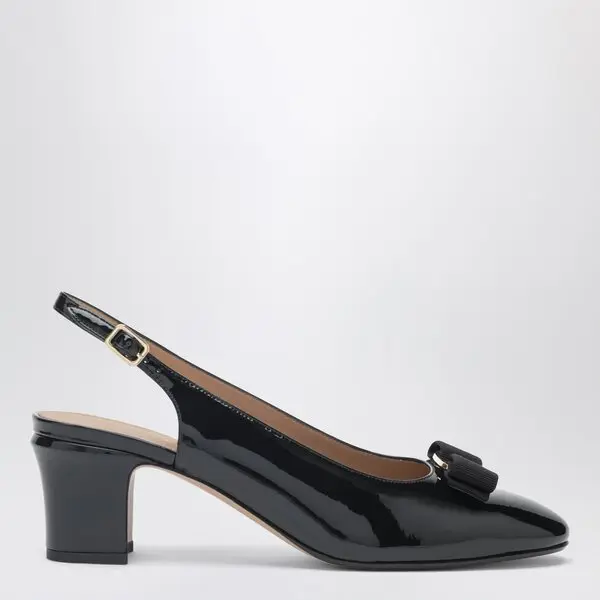 FERRAGAMO Vara Bow Slingback Shoes - Black