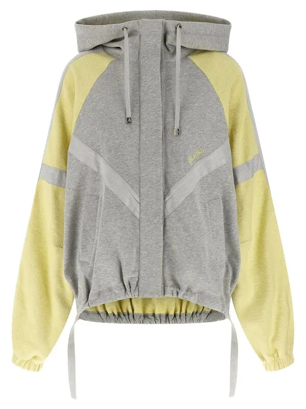 Attico Double American Fleece Bomber Jacket - Multicolor