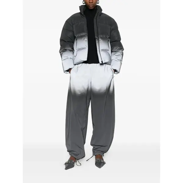 Alexander Wang Tone Puffer Jacket With Zip Fastening - Silver