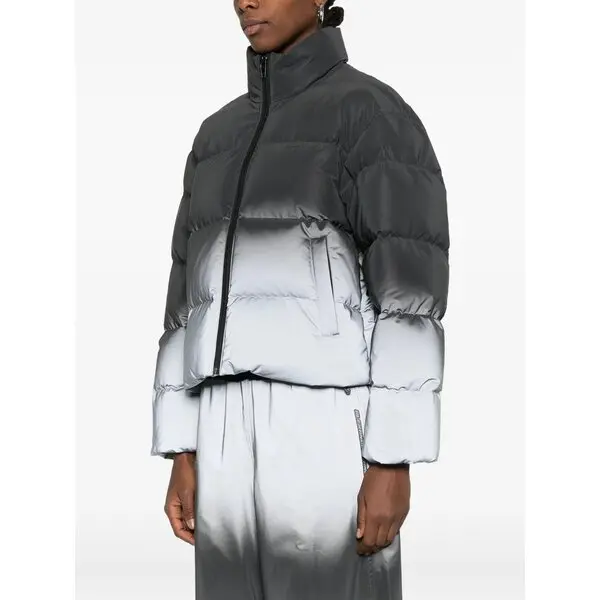 Alexander Wang Tone Puffer Jacket With Zip Fastening - Silver