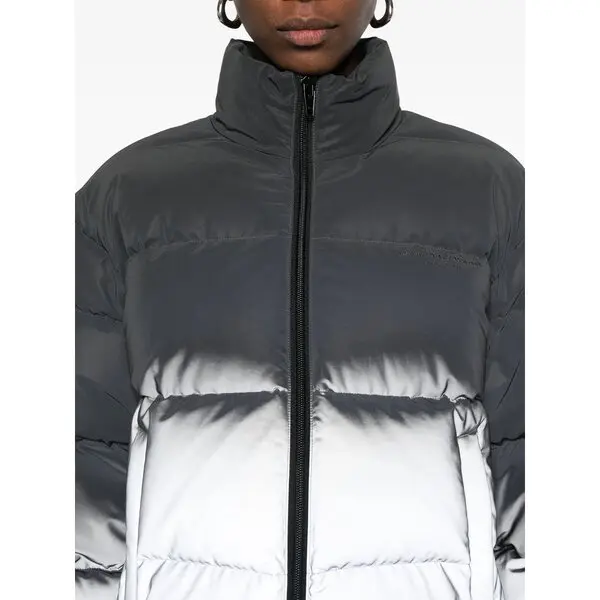 Alexander Wang Tone Puffer Jacket With Zip Fastening - Silver