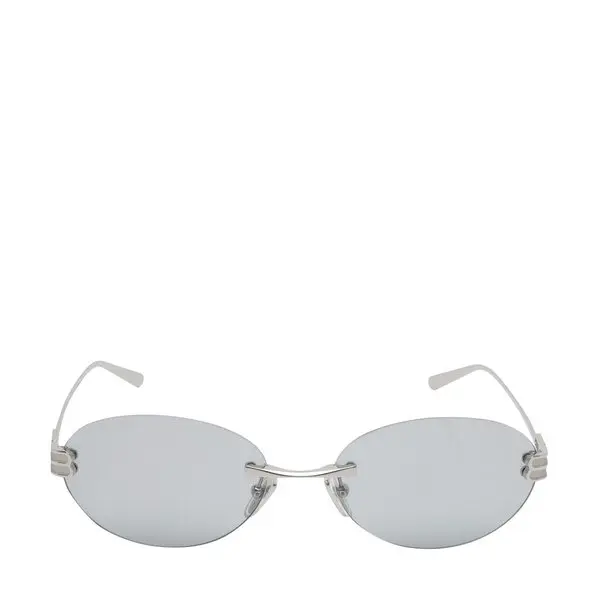 Balenciaga Oval Sunglasses - Silver