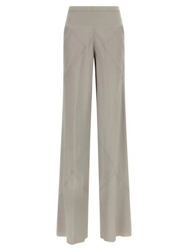 Rick Owens Bias Wide Leg Pants - Gray