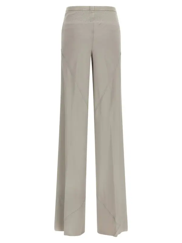 Rick Owens Bias Wide Leg Pants - Gray