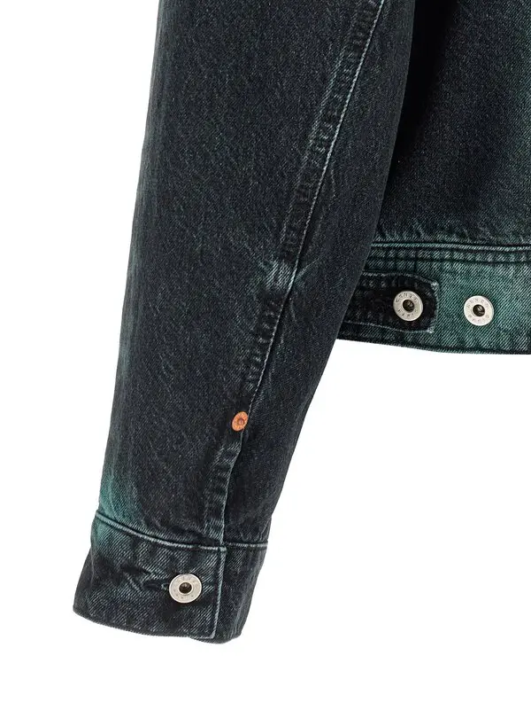 Kenzo Boke Heart" Washed Denim Oversized Jacket