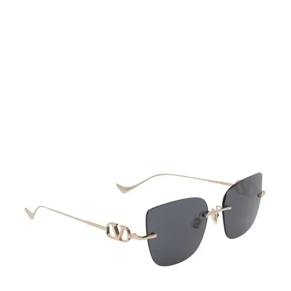 Valentino Garavani Geometric Rimless Sunglasses