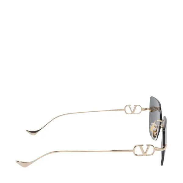 Valentino Garavani Geometric Rimless Sunglasses