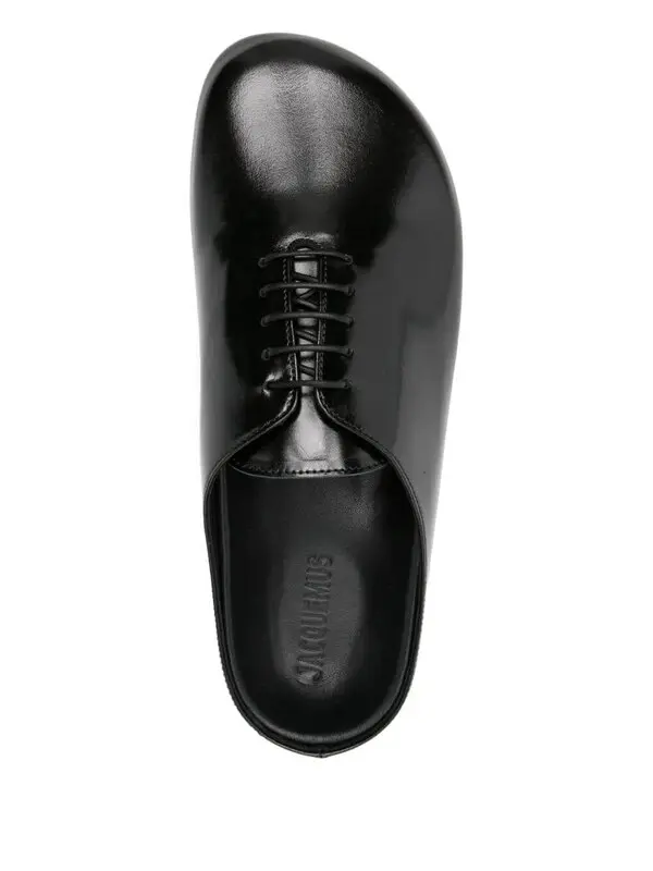Jacquemus Les Mules Derbie Patent Leather Mules