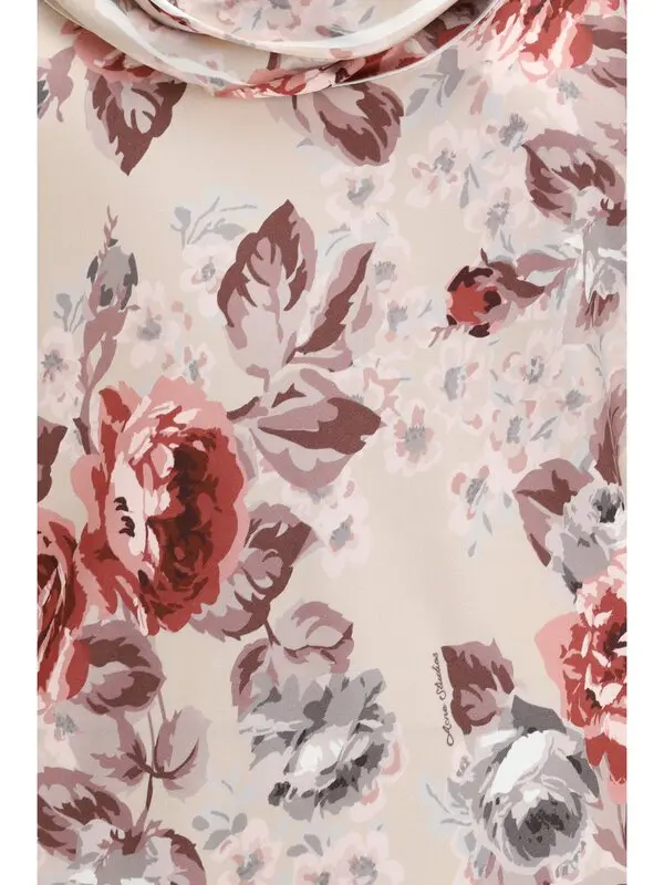 Acne Studios Draped Floral-print Maxi Dress