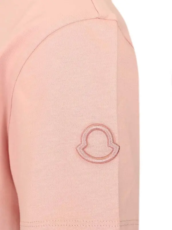 Moncler Cotton T-shirt With Logo Applique