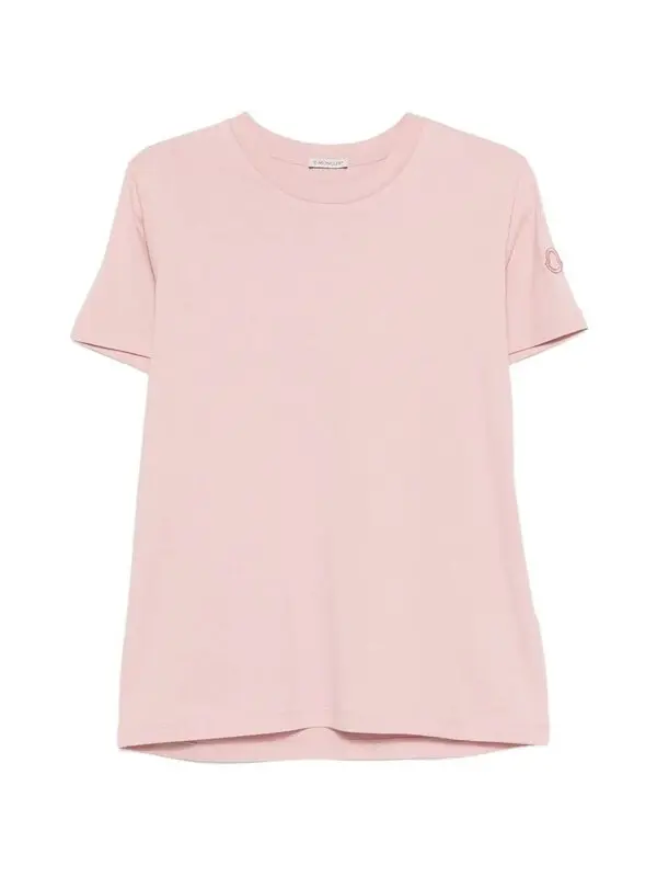Moncler Cotton T-shirt With Logo Applique