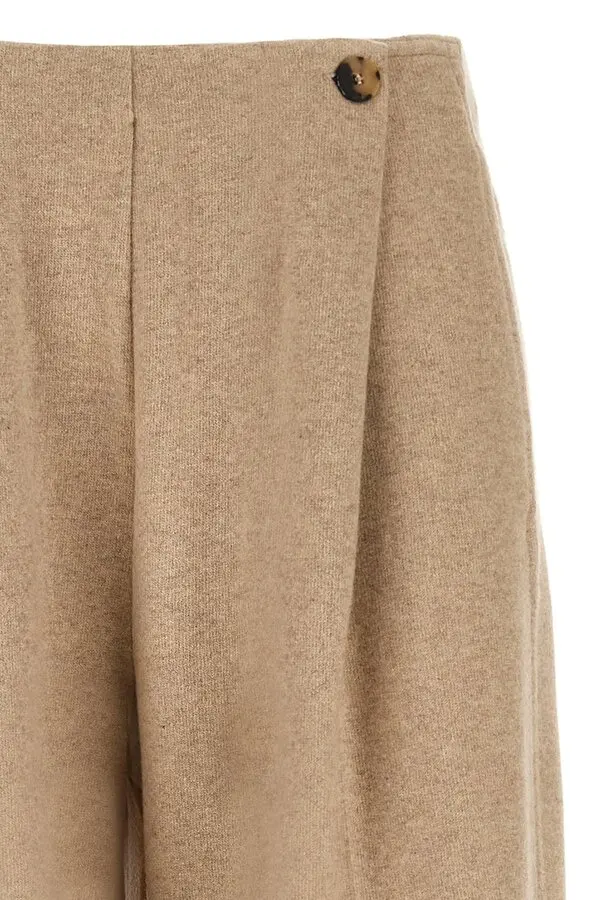 Max Mara Micenea Stretch Cashmere Flannel Pants