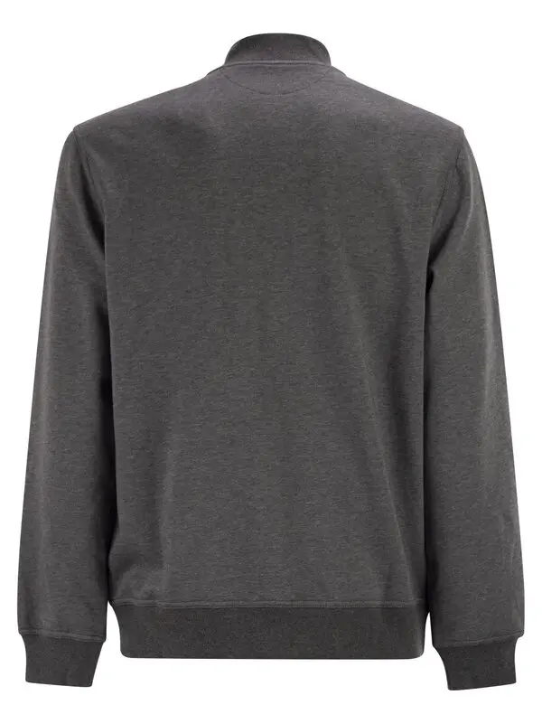 Brunello Cucinelli Techno Cotton Fleece Zip-up Topwear