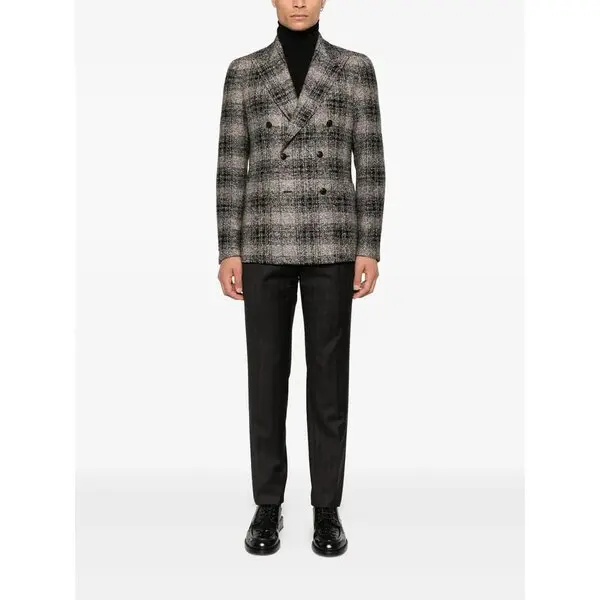 Tagliatore Double-breasted Checked Blazer