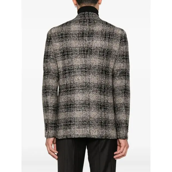 Tagliatore Double-breasted Checked Blazer