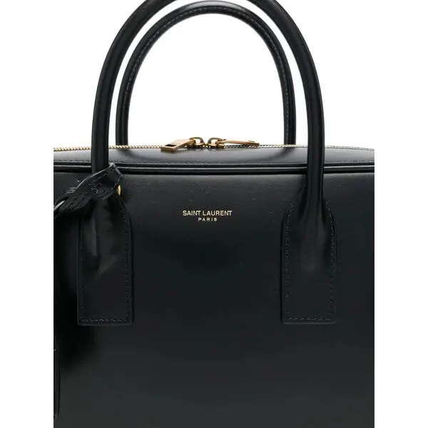 Saint Laurent Calfskin Tote Bag With Gold-tone Hardware