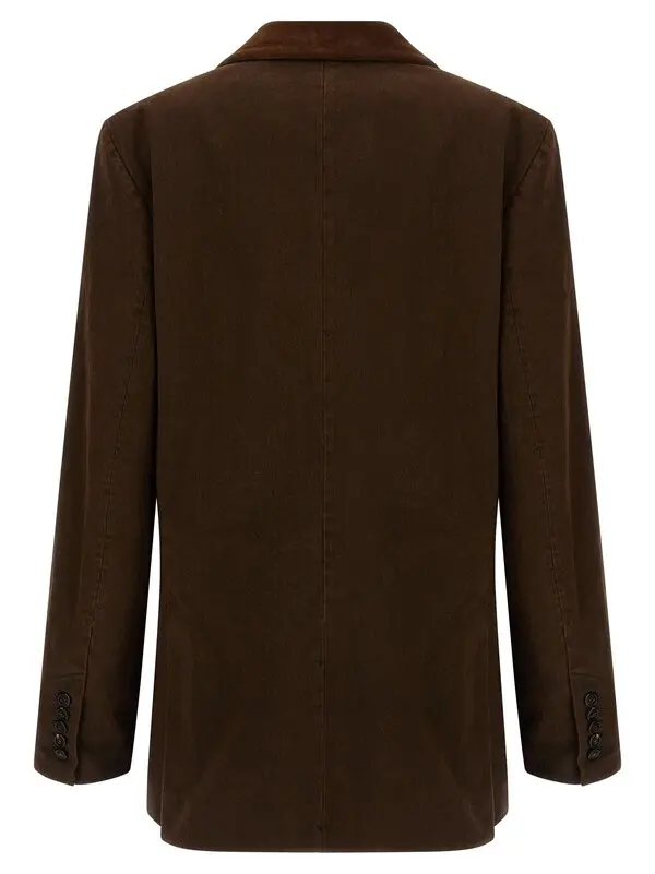 Dries Van Noten Befya Double Breasted Blazer - Brown