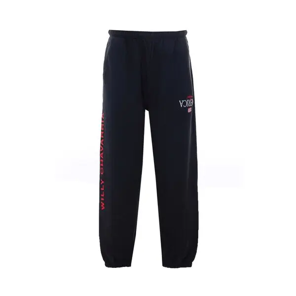 WILLY CHAVARRIA Welcome To America Sweatpants - Black