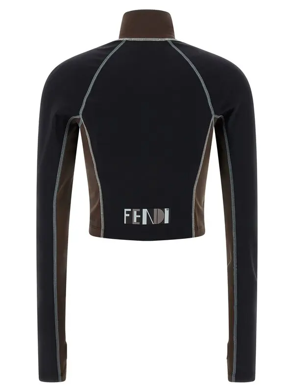 Fendi Color Block Technical Fabric Top