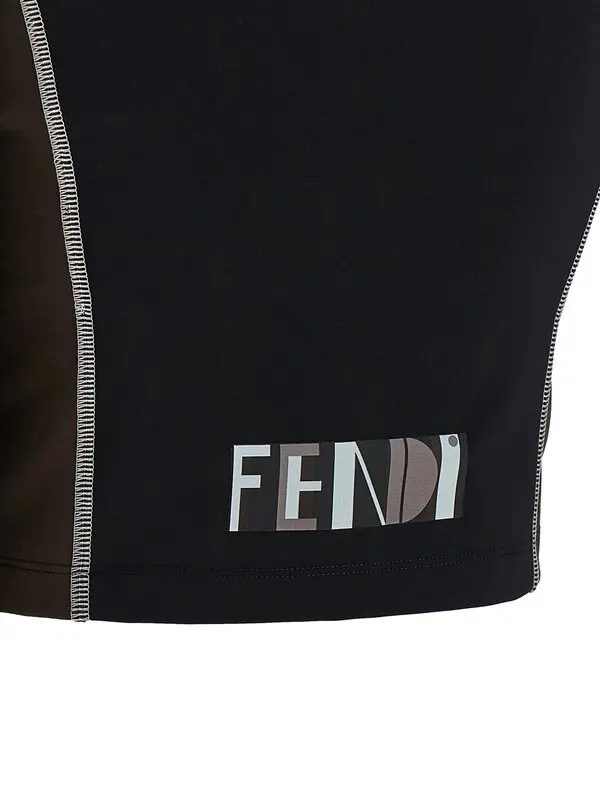 Fendi Color Block Technical Fabric Top