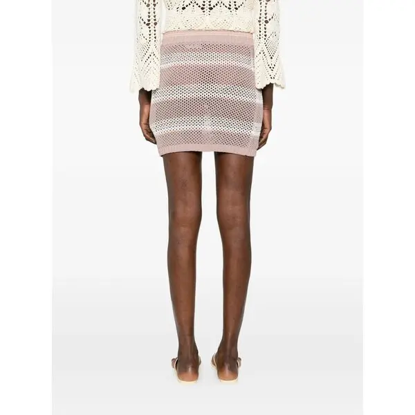 Amiri Striped Knitted Design Skirt