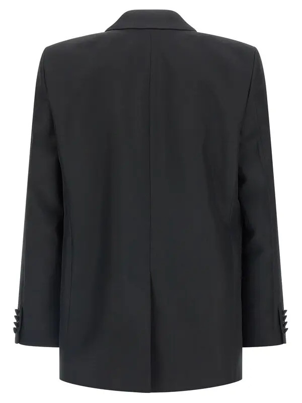 Gucci Double-breasted Technical Panama Blazer - Black