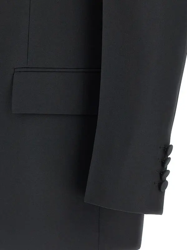 Gucci Double-breasted Technical Panama Blazer - Black