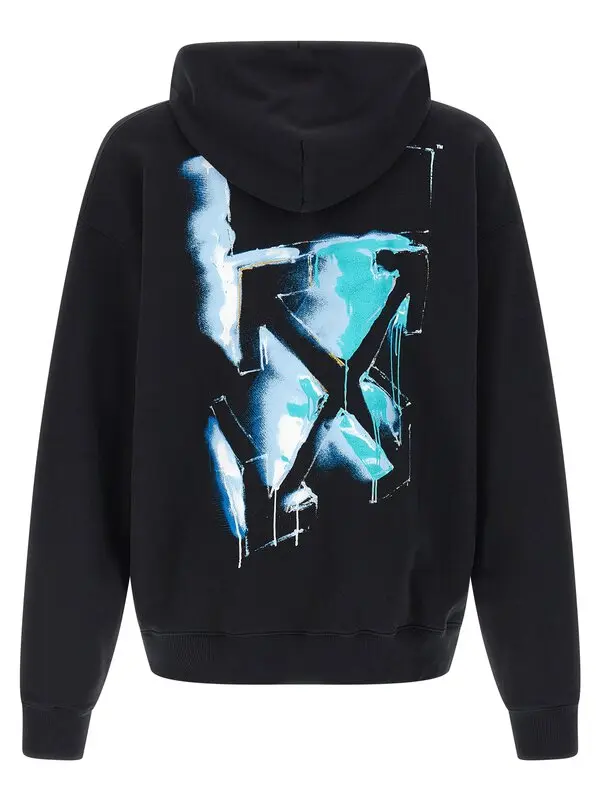 Off-White 3d Spray Arrow Skate Hoodie - Black