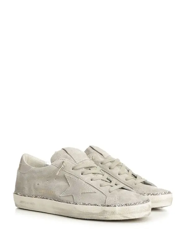 GOLDEN GOOSE Super-star" Suede Sneakers - Gray