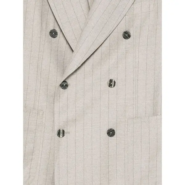 Tagliatore Grey Suits Double Breasted Suits - Gray